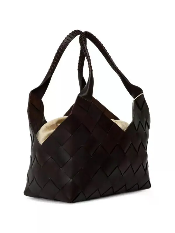 Dragon Diffusion Castello Woven Leather Tote Bag - Brown