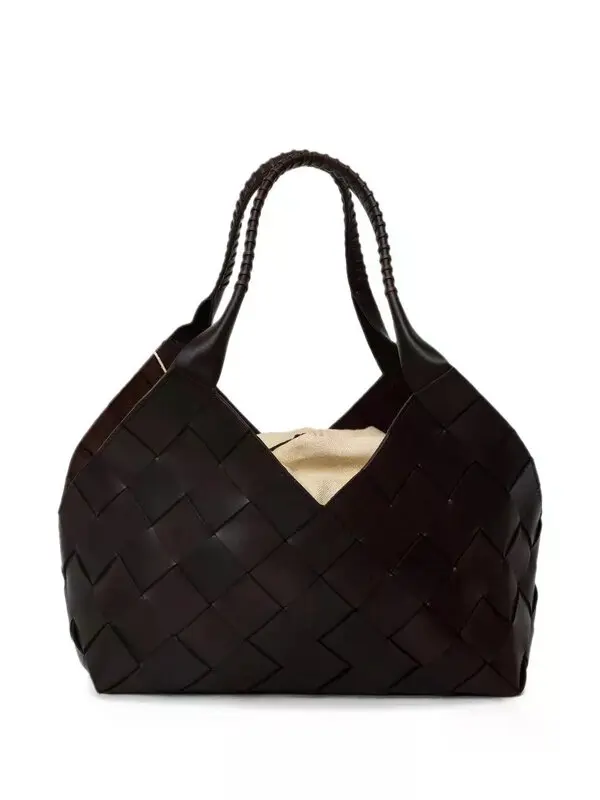 Dragon Diffusion Castello Woven Leather Tote Bag