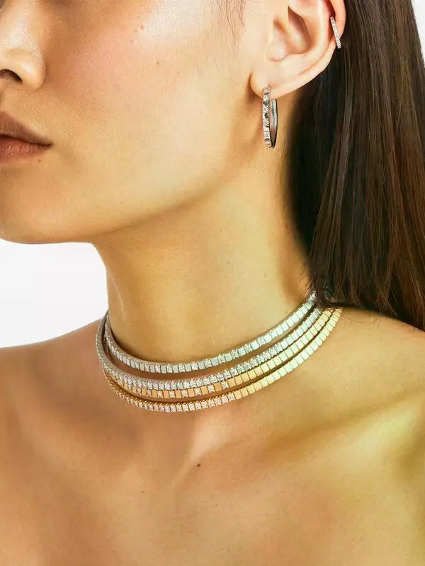 ASHAHA Shiraz Diamond Choker Necklace - Gold