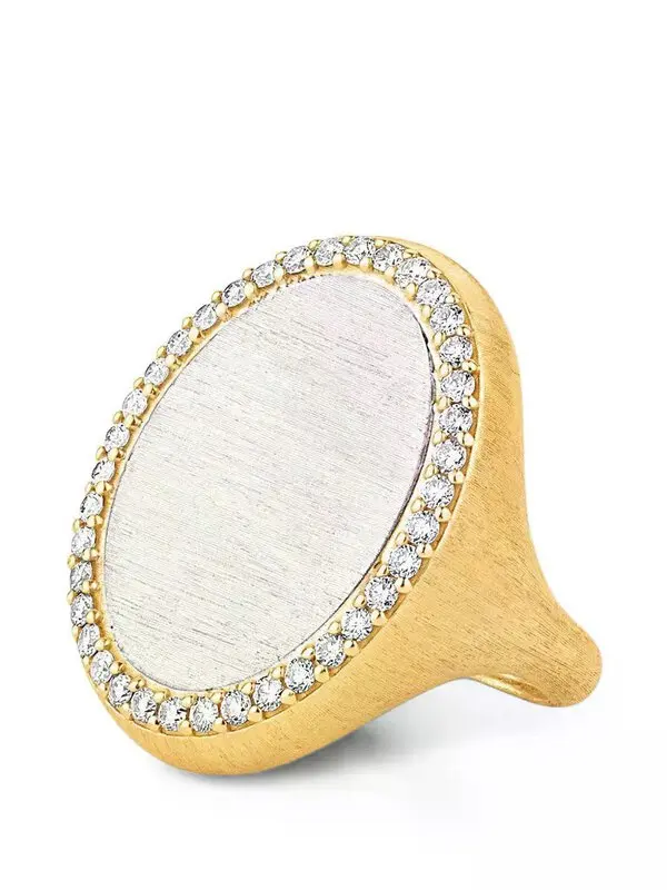 ASHAHA Candy Diamond Halo Ring - Gold
