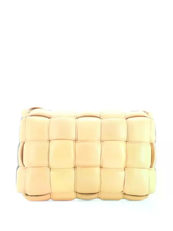 Bottega Veneta Cassette Padded Maxi Intrecciato Leather Crossbody Bag - Neutrals