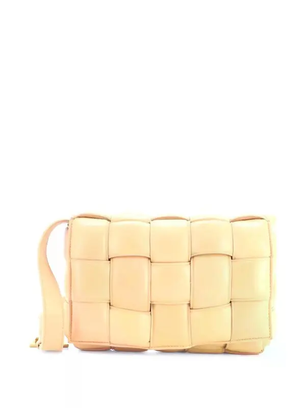 Bottega Veneta Cassette Padded Maxi Intrecciato Leather Crossbody Bag - Neutrals