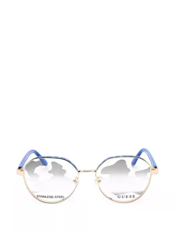 Guess Geometric-frame Glasses - Pink