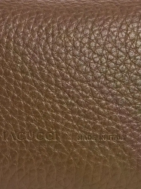IACUCCI Grained Leather Tote Bag