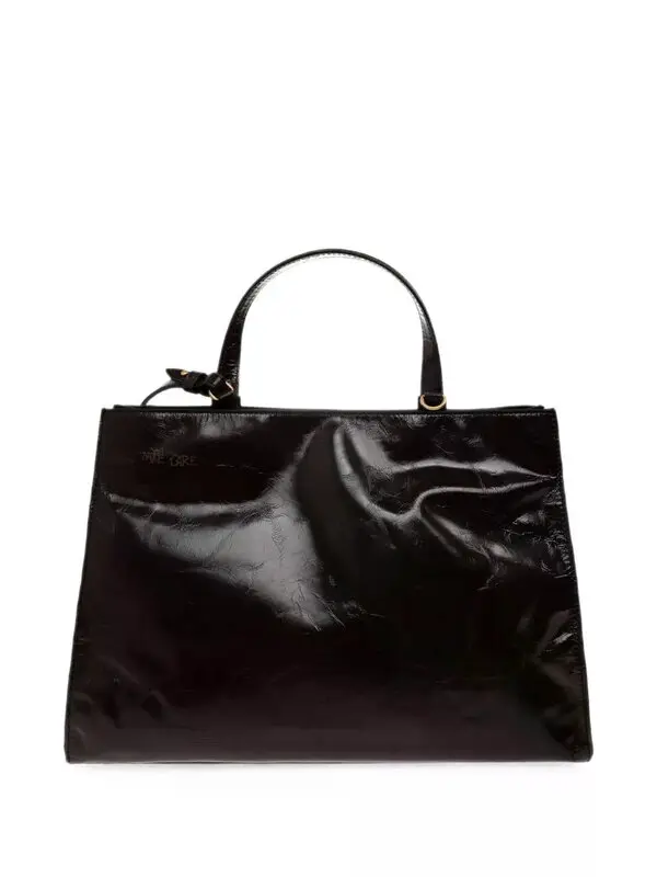 Zadig&Voltaire Slogan-print Leather Tote Bag