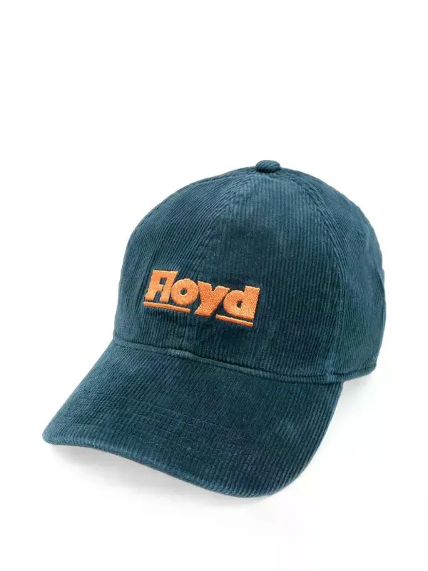 FLOYD Logo-embroidered Corduroy Baseball Cap - Blue