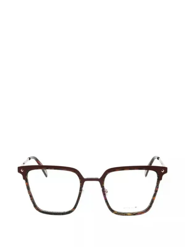 POLICE Rectangle-frame Glasses - Brown