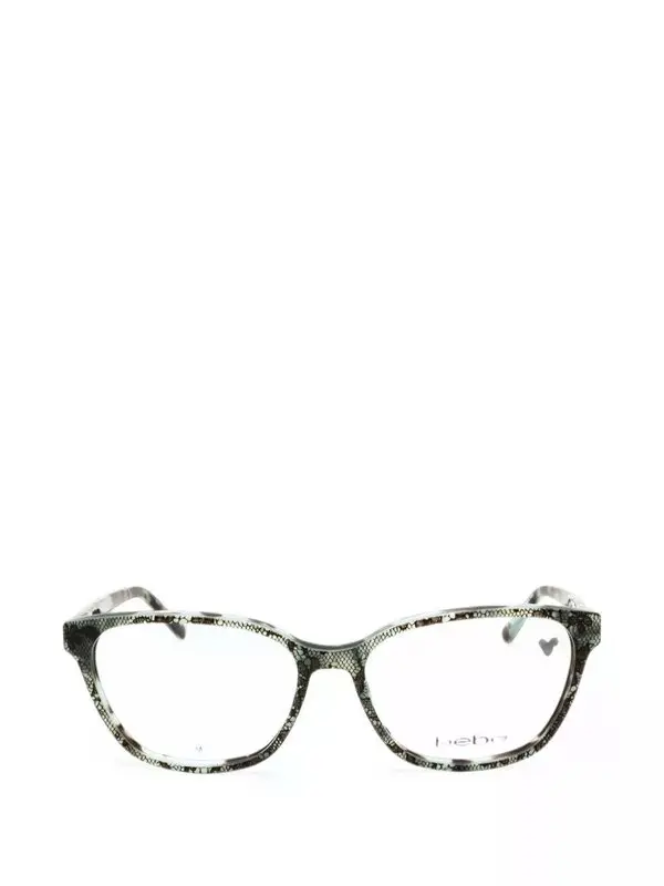 Bebe Lace-pattern Rectangle-frame Glasses - Green