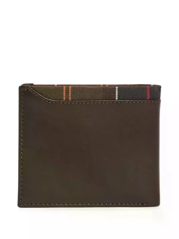 Barbour Tartan-trim Leather Wallet