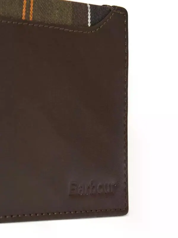 Barbour Tartan-trim Leather Wallet
