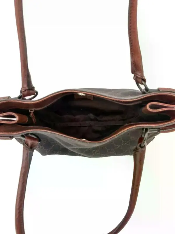 Gucci 2000-2015 Gg Denim Shoulder Bag - Brown