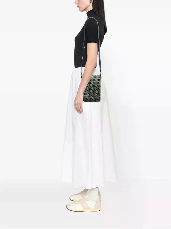 Fendi 2000-2010 Zucchino Canvas Crossbody Bag