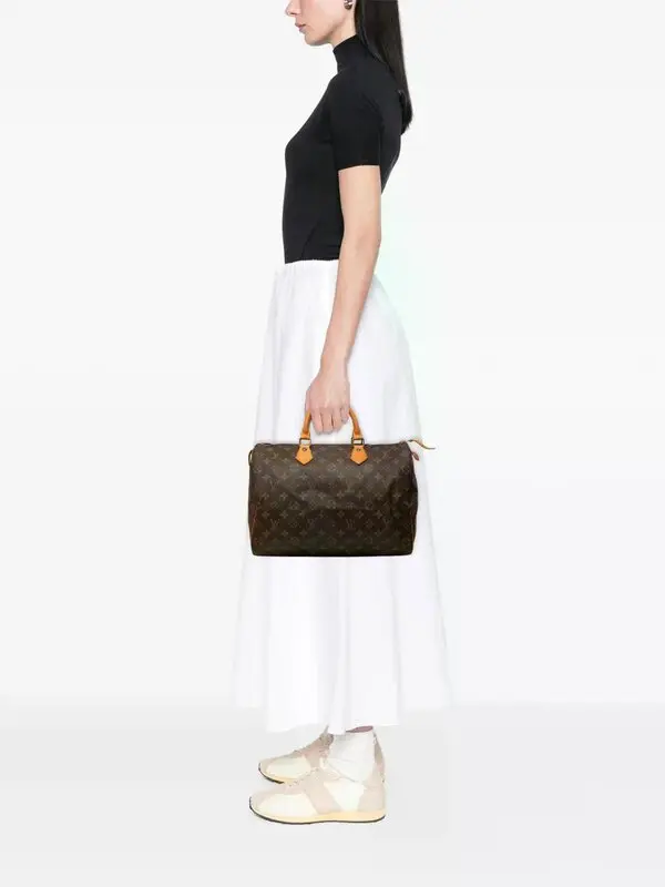LOUIS VUITTON 1992 Monogram Speedy 35 Boston Bag