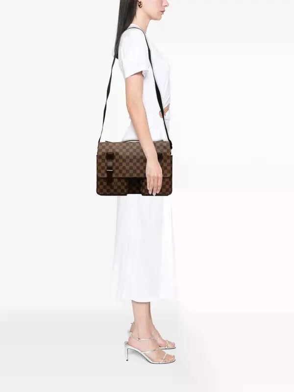 LOUIS VUITTON 2003 Damier Ebene Broadway Satchel