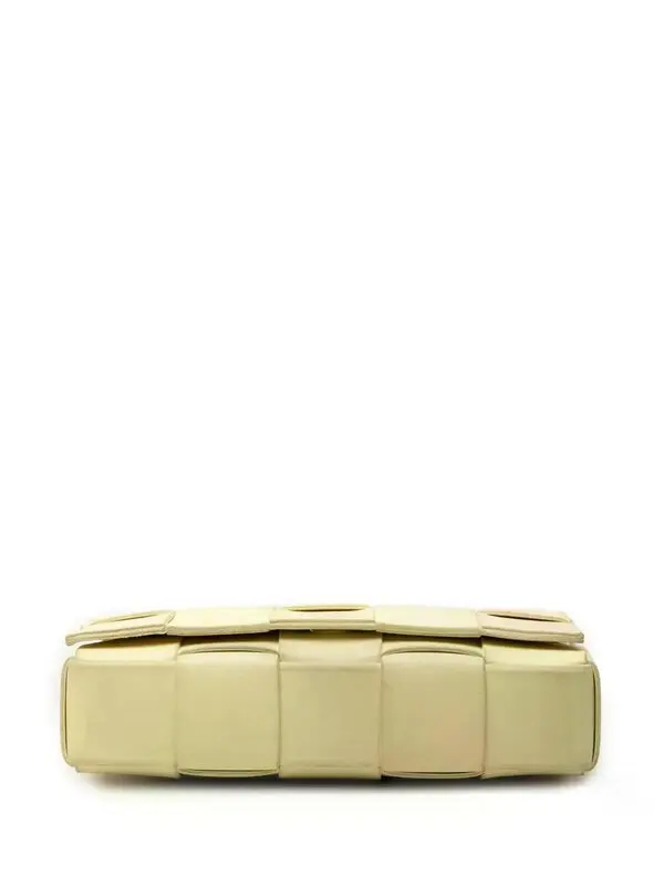Bottega Veneta 2012-2026 Nappa Intrecciato Cassette Crossbody Bag - Yellow