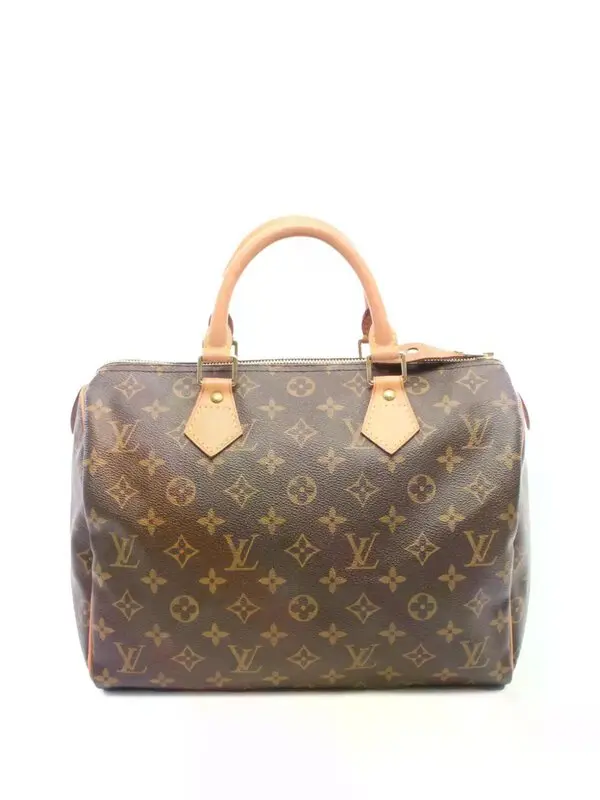 LOUIS VUITTON 2003 Monogram Speedy 30 Boston Bag - Brown