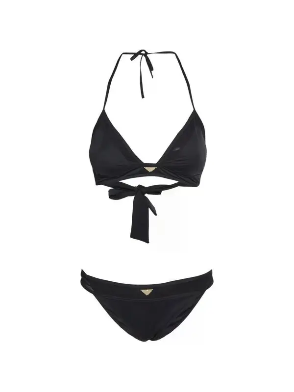 Emporio Armani Triangle-cup Bikini Set - Black