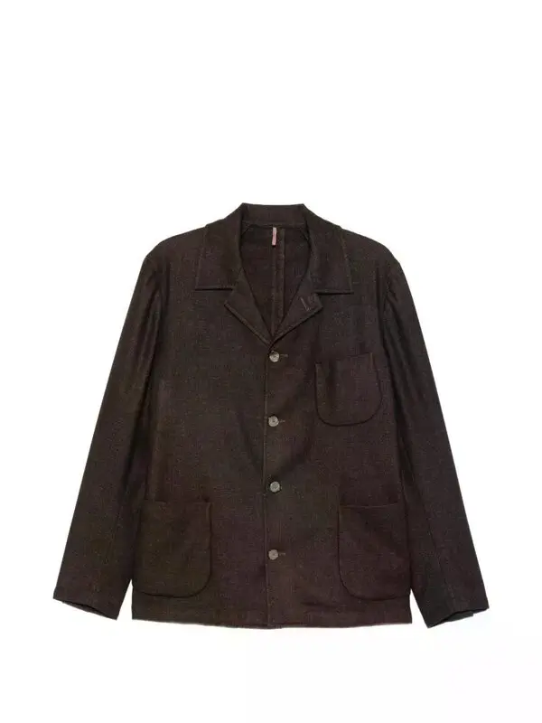 SANTANIELLO Button-up Patch-pocket Suit