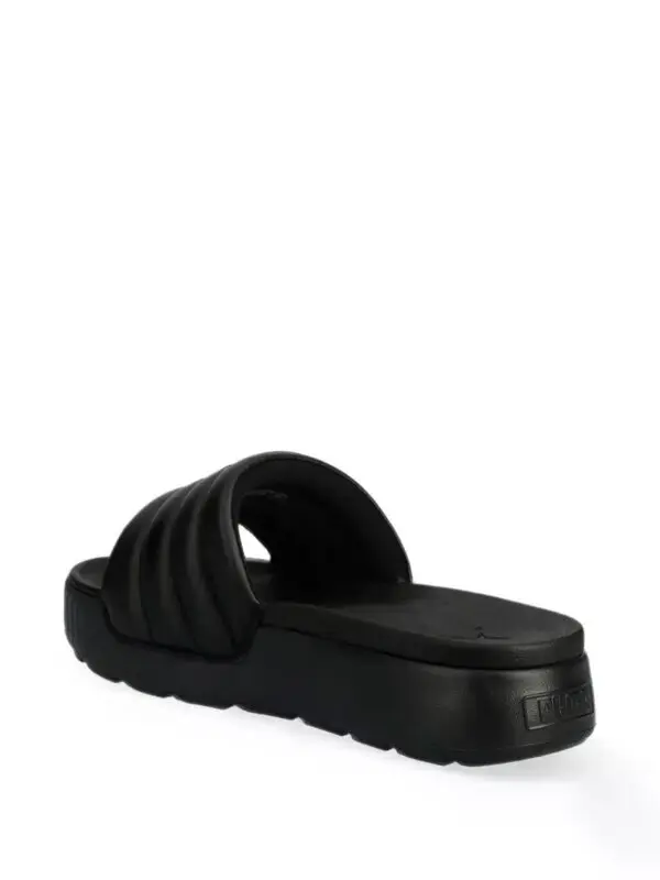 PUMA Karmen Puffy Quilted Logo-plaque Slides