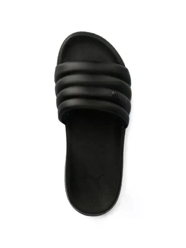 PUMA Karmen Puffy Quilted Logo-plaque Slides