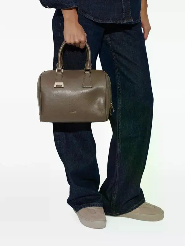 Furla Olivia Grained-leather Tote Bag
