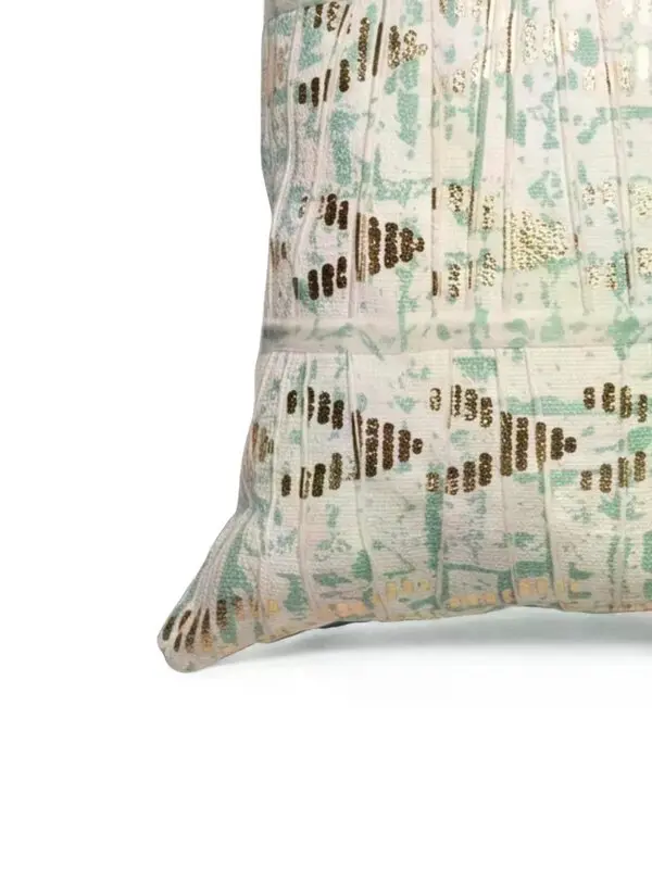 L'OCA NERA Abstract-print Pleated Cushion