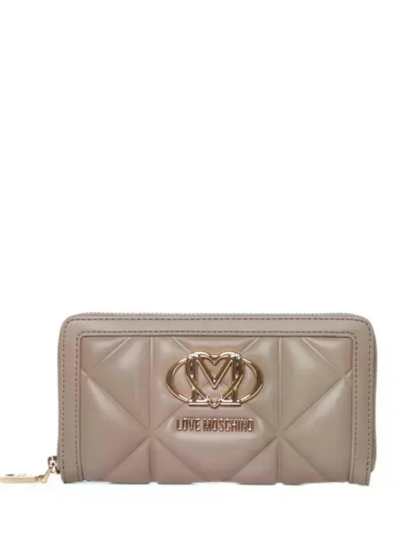 Moschino Quilted Logo-plaque Wallet