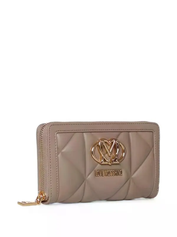 Moschino Quilted Logo-plaque Wallet