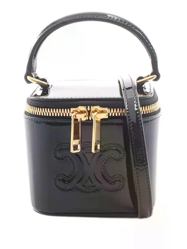 Celine 2001-2026 Mini Patent Cuir Triomphe Vanity Case Satchel