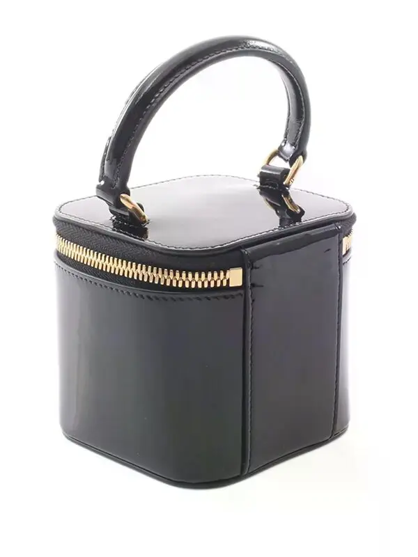 Celine 2001-2026 Mini Patent Cuir Triomphe Vanity Case Satchel