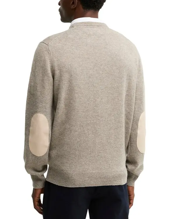 Barbour Essential Patch Wool Crewneck Sweater - Stone