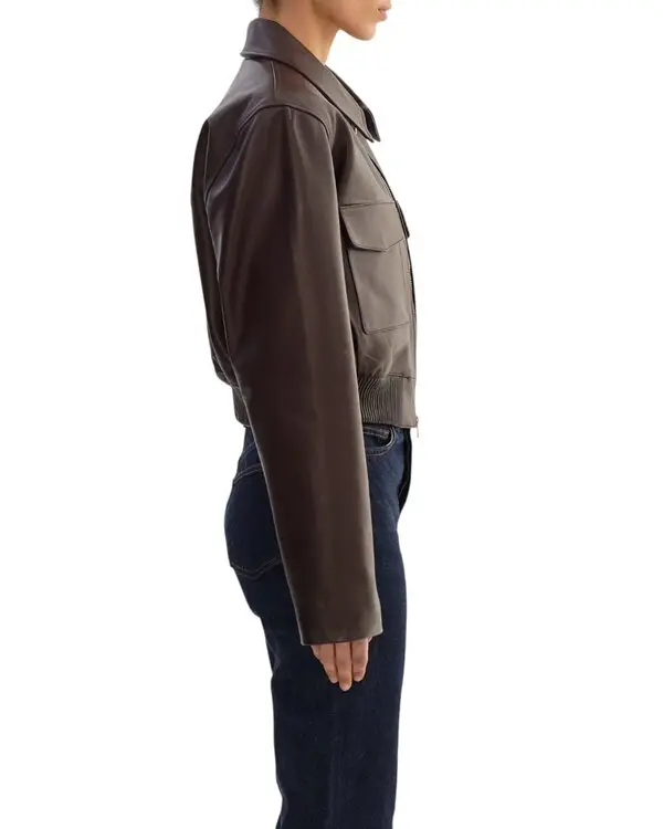 LAMARQUE Perry Leather Bomber Jacket