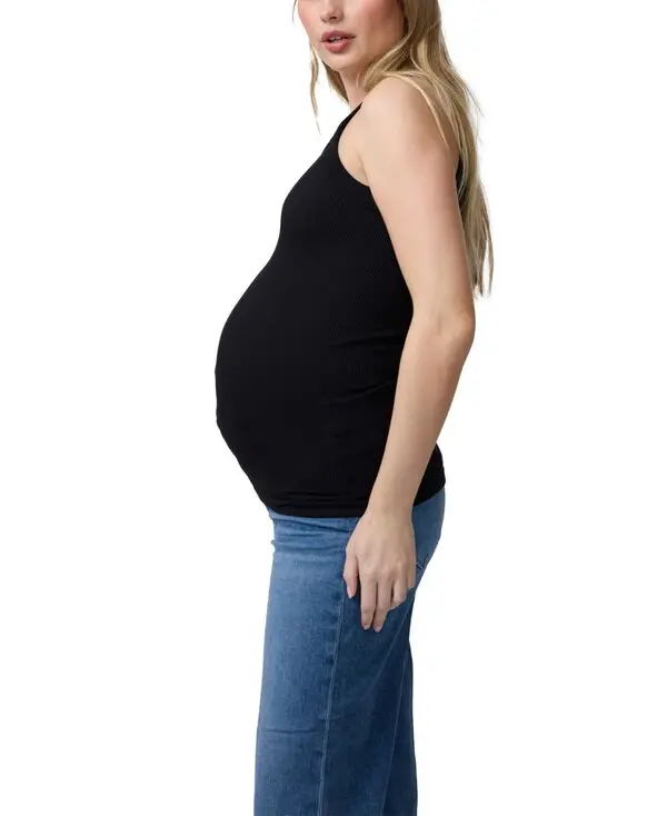 INGRID & ISABEL Seamless Ribbed Maternity Tank Top