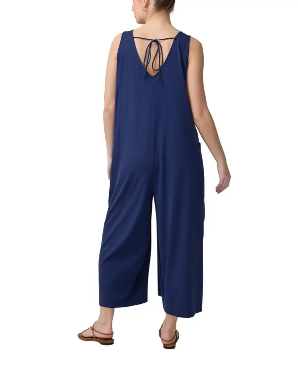 INGRID & ISABEL Sleeveless V-neck Wide Leg Maternity Jumpsuit