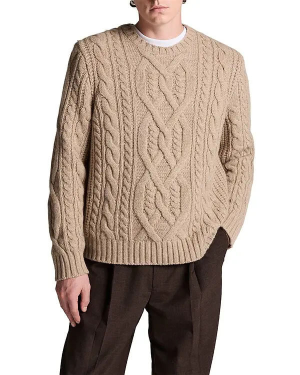 Vince Mega Cable Wool Blend Crewneck Sweater