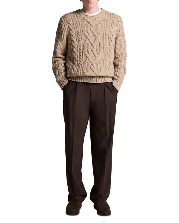 Vince Mega Cable Wool Blend Crewneck Sweater