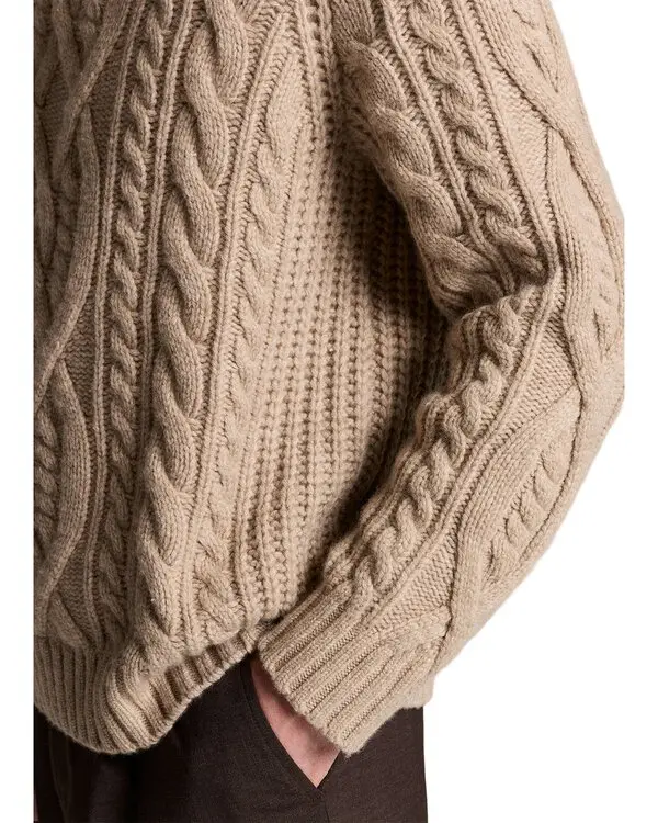 Vince Mega Cable Wool Blend Crewneck Sweater