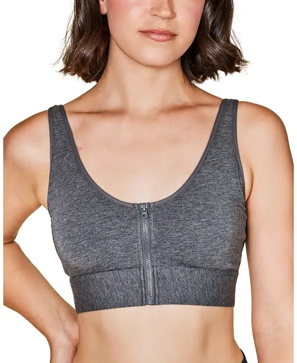 MEADOW Wilderness Front Closure Mastectomy Friendly Bralette - Melange Grey