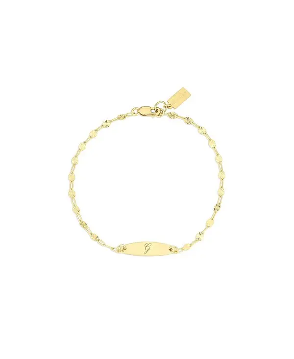 SET & STONES Banks Engraved Initial Bracelet - G