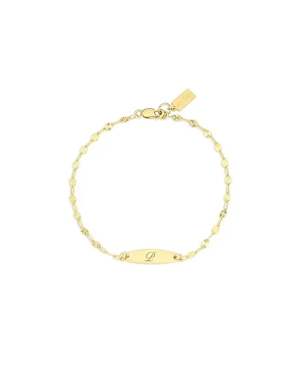 SET & STONES Banks Engraved Initial Bracelet - P