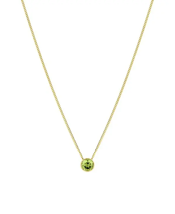 SET & STONES Birthstone Pendant Necklace - August