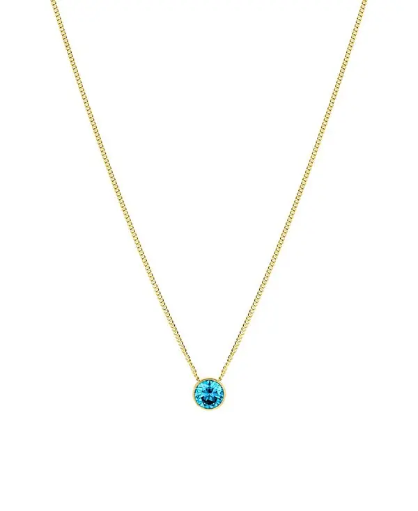 SET & STONES Birthstone Pendant Necklace - December