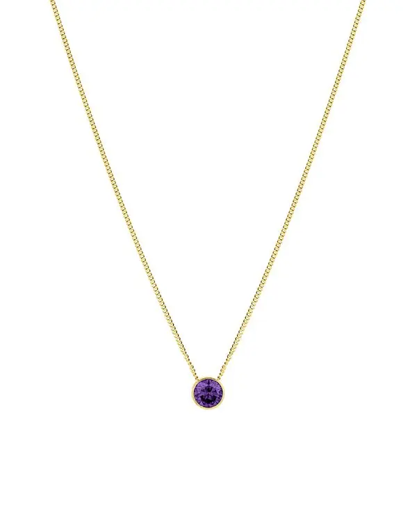 SET & STONES Birthstone Pendant Necklace - February