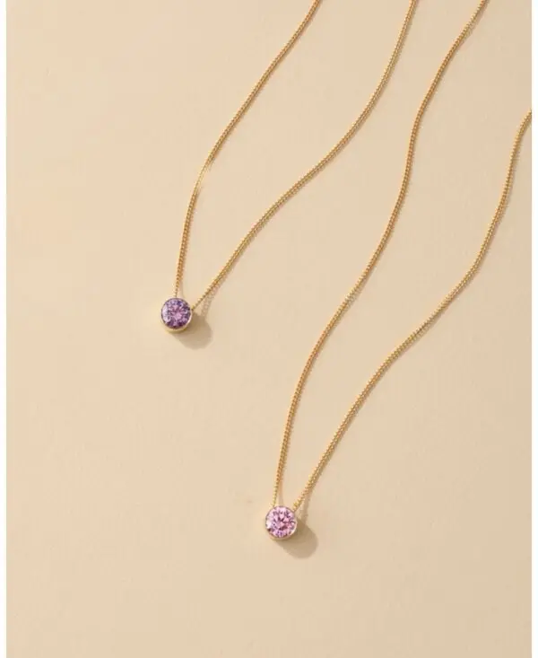 SET & STONES Birthstone Pendant Necklace - July