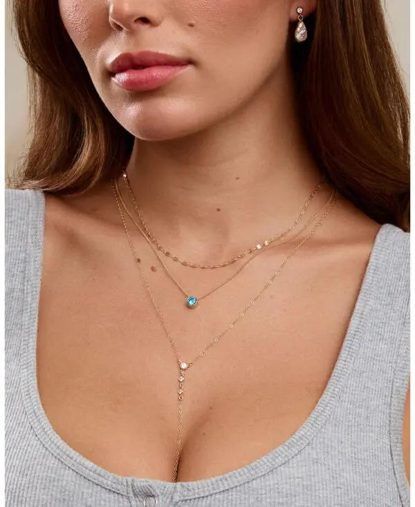 SET & STONES Birthstone Pendant Necklace - July