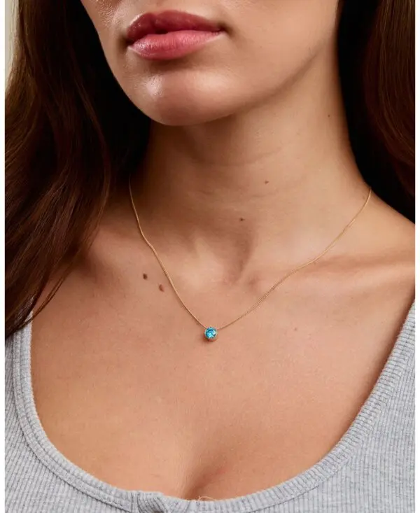 SET & STONES Birthstone Pendant Necklace - July
