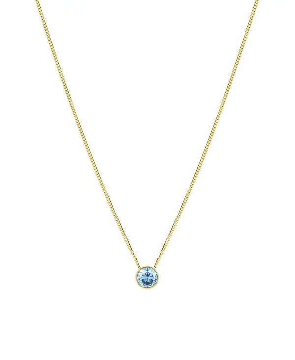 SET & STONES Birthstone Pendant Necklace - March
