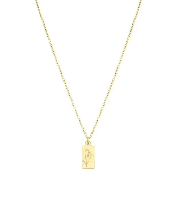 SET & STONES Tawney Birth Flower Necklace - January