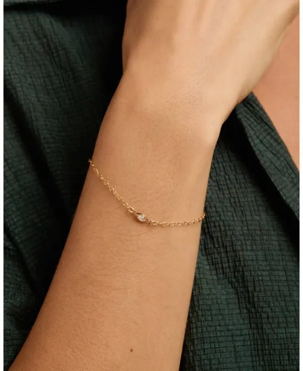 SET & STONES Marquise Birthstone Bracelet - August