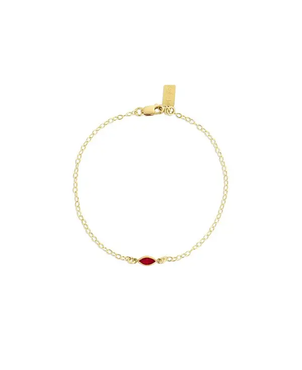 SET & STONES Marquise Birthstone Bracelet - January